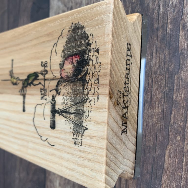 MAKIblock stamping block wood and acrylic layer size 80x100mm to use ...